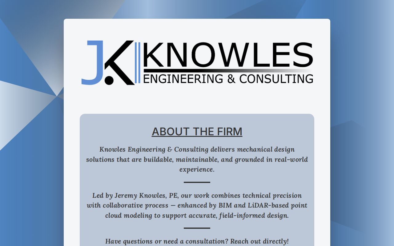 Knowles Engineering